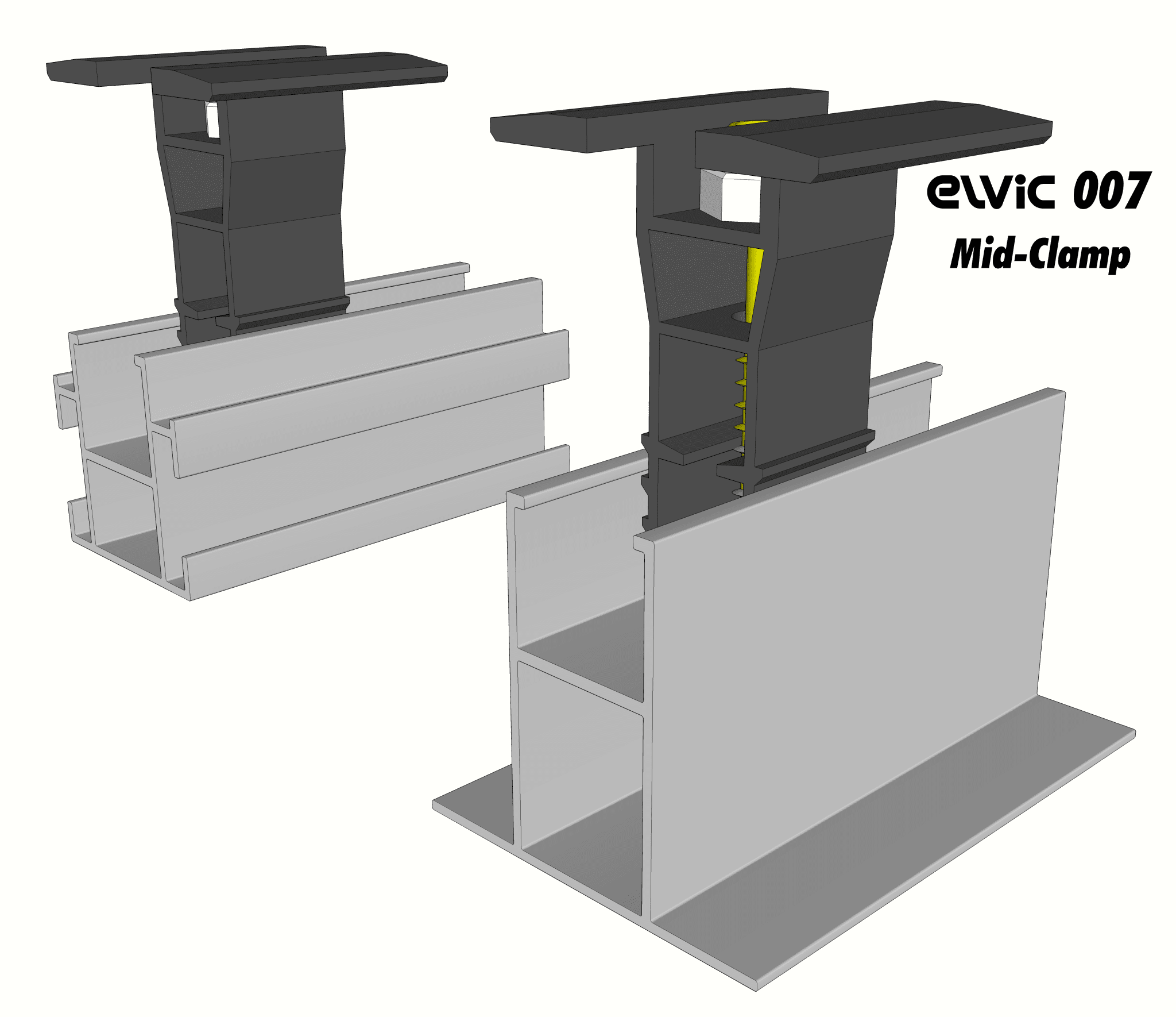 Mid Clamp (50 sets per Box) - Elvic