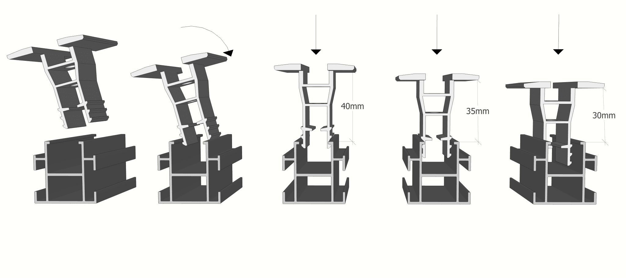 Mid Clamp (50 sets per Box) - Elvic